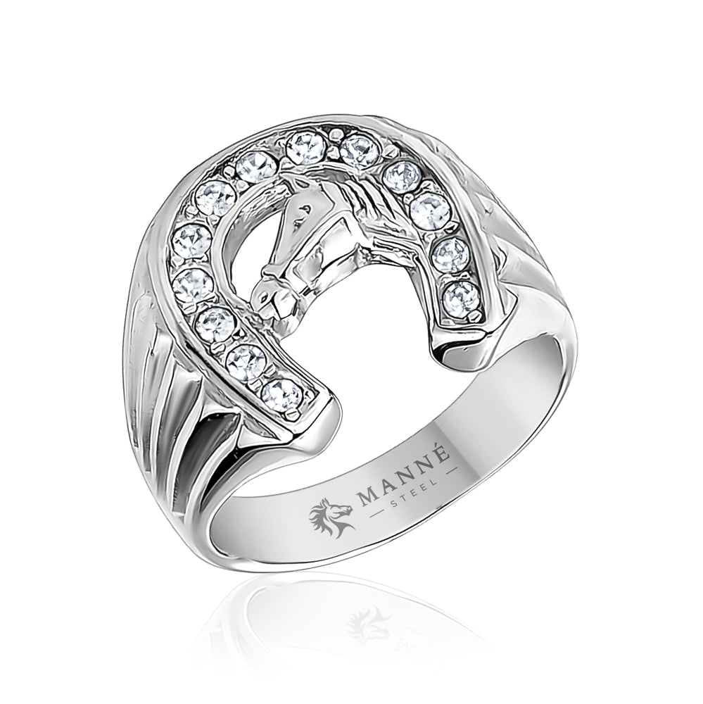 Stainless Steel Horse Shoe Ring for Men – Manné Jewelry